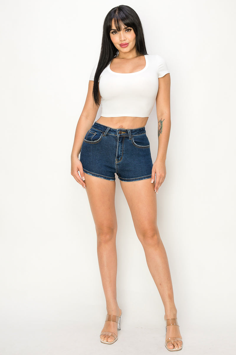 Ocean - Classic High Rise Short Shorts – Encore Jeans